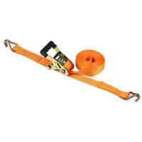China 100% Polyester Ratchet Tie Down 1.5'' 3000kg EN12195-2  with Black Ratchet Buckle for sale