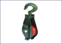 China B081 Open Type Pulley Block With Hook, single sheave /double sheave for sale