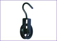 China B103 Single Sheave Type Black Pulley Block with Hook for ropes for sale