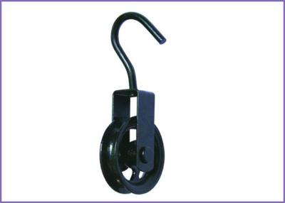 China B104 Single Sheave Type Black Pulley Block with Hook for ropes for sale