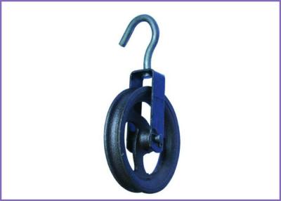 China B101 Single Sheave Type Black Pulley Block with Hook for ropes for sale