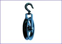 China B103 Single Sheave Type Black Pulley Block with Hook for ropes for sale