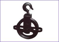 China B103 Single Sheave Type Black Pulley Block with Hook for ropes for sale