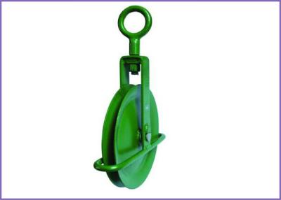 China B107 Green Tackle Pulley Block, Single Sheave Block with swivel eye for sale