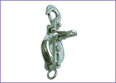 China B150 Stainless Steel Open Type Single Wheel Pulley Block with Hooks for sale