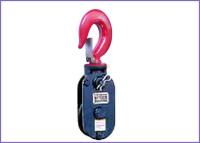 China B185 H410 US Type Heavy Duty Snatch Block With Hooks, single sheave for sale
