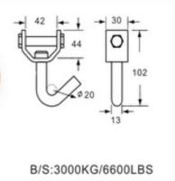 China safety windows hook with eyebolt tapping screw,metal wire screw hook of mountain hardware for sale