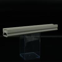 China Extrusion PVC Profile Plastic Strip Channel Grey for sale