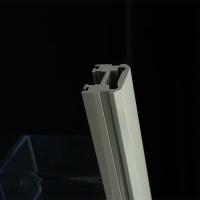 China Extrusion PVC Profile Plastic Strip Channel Grey for sale