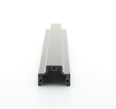 China Customized Black Plastic Bar Slat PVC Profile Channel for sale