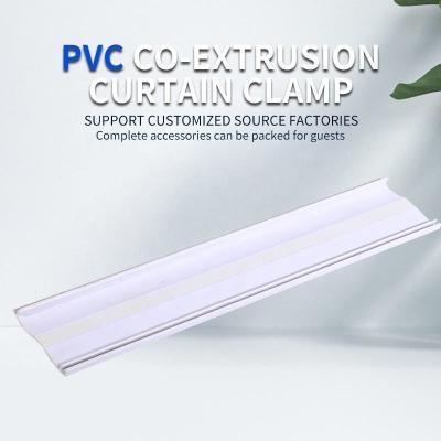 China Co Extrusion Soft PVC and Hard PVC Clips of Screen Window Plastic Profiles for sale