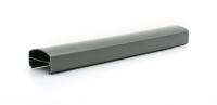 China Black PVC Channel ABS Extrusion Profile Customized Extruded Tube for sale