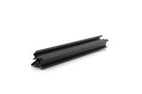 China Black PVC Profiles Extrusion Manufacture Rigid PVC Square Pipe for sale