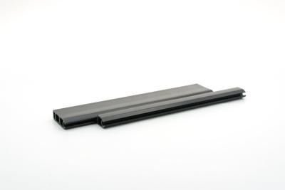 China PVC Customized Black Plastic Extrusion ABS Sliding Profiles for sale