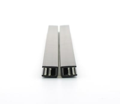 China Flexible PVC Rigid Extrusion Black and White Profiles Channel for sale