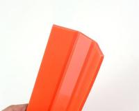 China Orange PVC ABS Plastic U Channel Extrusion Profile for sale