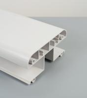 China Rigid PVC Profiles Complex Extrusion Square Channel Plastic Customized for sale