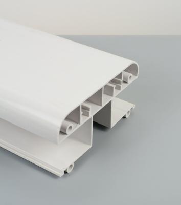 China Rigid PVC Profiles Complex Extrusion Square Channel Plastic Customized for sale