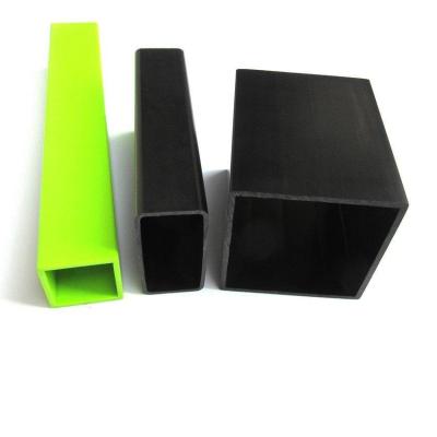 China Rigid PVC Customized Size Square Tube Hollow Channel Plastic Profiles for sale
