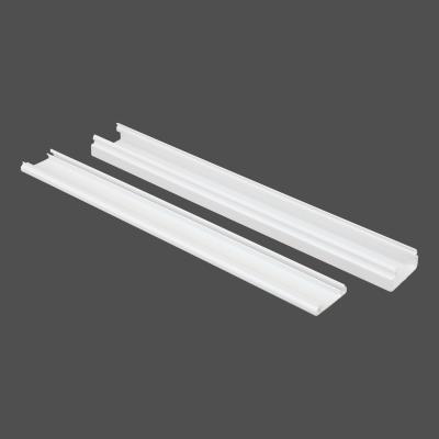 China PC Cove Sleeve Rigid PVC Plastic Channel Extrusion Profiles Customized for sale