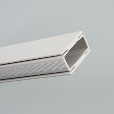China Customized Plastic PVC Pipe Profiles White Tubes Cables for sale