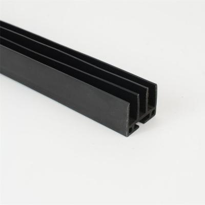 China Flexible Wide PVC Profile for Industrial Settings Black Plastic  Profiles Customized for sale