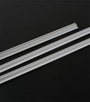 China Decorative PVC Wall Trim Strip Profile Grey Plastic Profiles Customized for sale