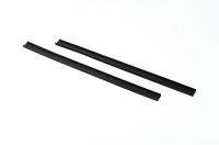 China Black PVC Cover Rigid Clip Profiles ABS PP Extruiosn Plastic Customized Profiles for sale
