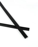 China Black PVC Cover Rigid Clip Profiles ABS PP Extruiosn Plastic Customized Profiles for sale