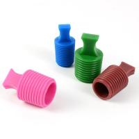 China Colorful Silicone Soft PP Thread Plug Stopper Plastic Profiles Customized for sale