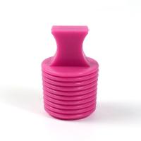 China Colorful Silicone Soft PP Thread Plug Stopper Plastic Profiles Customized for sale