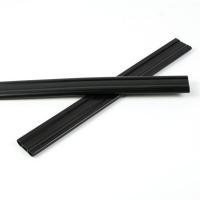 China Customizable Industrial PVC Tube Guard Black Plastic Profiles for sale