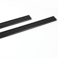 China Customizable Industrial PVC Tube Guard Black Plastic Profiles for sale