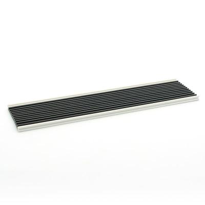 China Hot Sale Black PVC Stair Nosing Strip Plastic Profiles Customized for sale