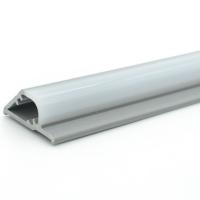 China Medical Equipment White Plastic U Channel Trim Deformation Resistant Plastic Angle Trim for sale