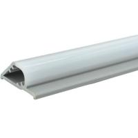 China Medical Equipment White Plastic U Channel Trim Deformation Resistant Plastic Angle Trim for sale
