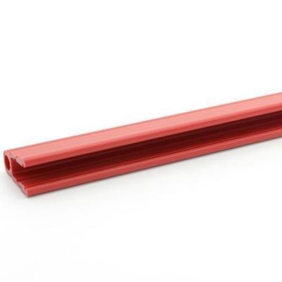 China Red Plastic U Channel Customized Size Building  U Shaped Plastic Channel Profiles Customized for sale