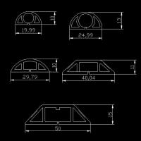 China Brown Architecture PE Profile Customization PVC Cable Trunking Plastic Profiles for sale