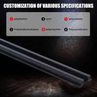 China 5mm To 1000mm ABS Profile ASA Profile PE Extrusion Plastic Wear Strip Abrasion Resistant for sale