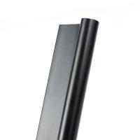 China Structural Internal ABS Profile Flexible  Blakc Pvc U Channel Plastic Customized for sale