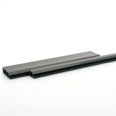 China Corrosion Resistant Customized ABS Profile Black Extrusion Plastic Sliding Profiles Customized for sale