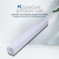 China PC Diffused Tube Flexible Profile Tube Cover Shaped Profiles Plastic Customized for sale