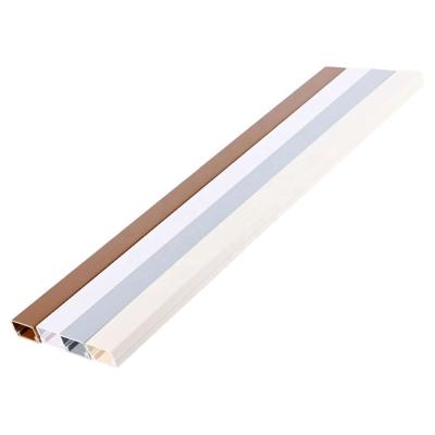 China Extrusion Profile Plastic Cable Duct PVC Floor Trunking PVC Conduit Trunking Profiles Customized for sale
