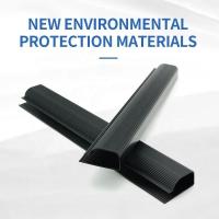 China 2024 New Design with Self-Adhesive PVC Cable Trunking Cheap Price Wire Slot Protection Black Wireway for sale