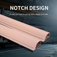 China Custom OEM Raceway Smooth Channel New Design J Channel PVC Raceway Plastic Profiles Customized for sale