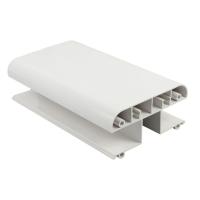 China White UV Protection Square PVC Tube PVC ABS Pvc Hollow Square Tube Plastic Profile Customized for sale