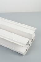 China White UV Protection Square PVC Tube PVC ABS Pvc Hollow Square Tube Plastic Profile Customized for sale