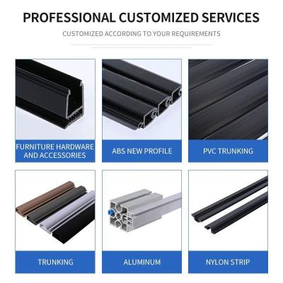 China White Plastic Edge Trim PVC Strip PC Cover Diffuser Profiles for Alluminum Plastic Sheet Customized for sale