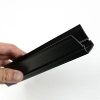 China Soundproof Plastic Cover Strip Door Bottom Garage Door Weather Seal Black Profile Customized for sale