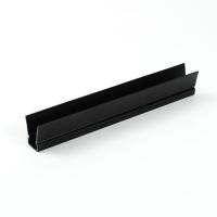 China Soundproof Plastic Cover Strip Door Bottom Garage Door Weather Seal Black Profile Customized for sale